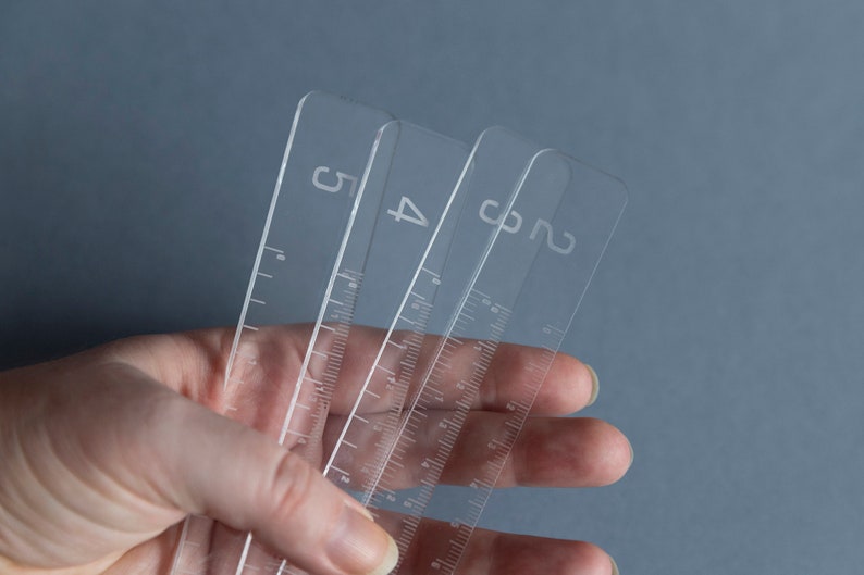 2mm 3mm 4mm 5mm Polymer Clay Depth Guide Set Thickness Guide - Etsy