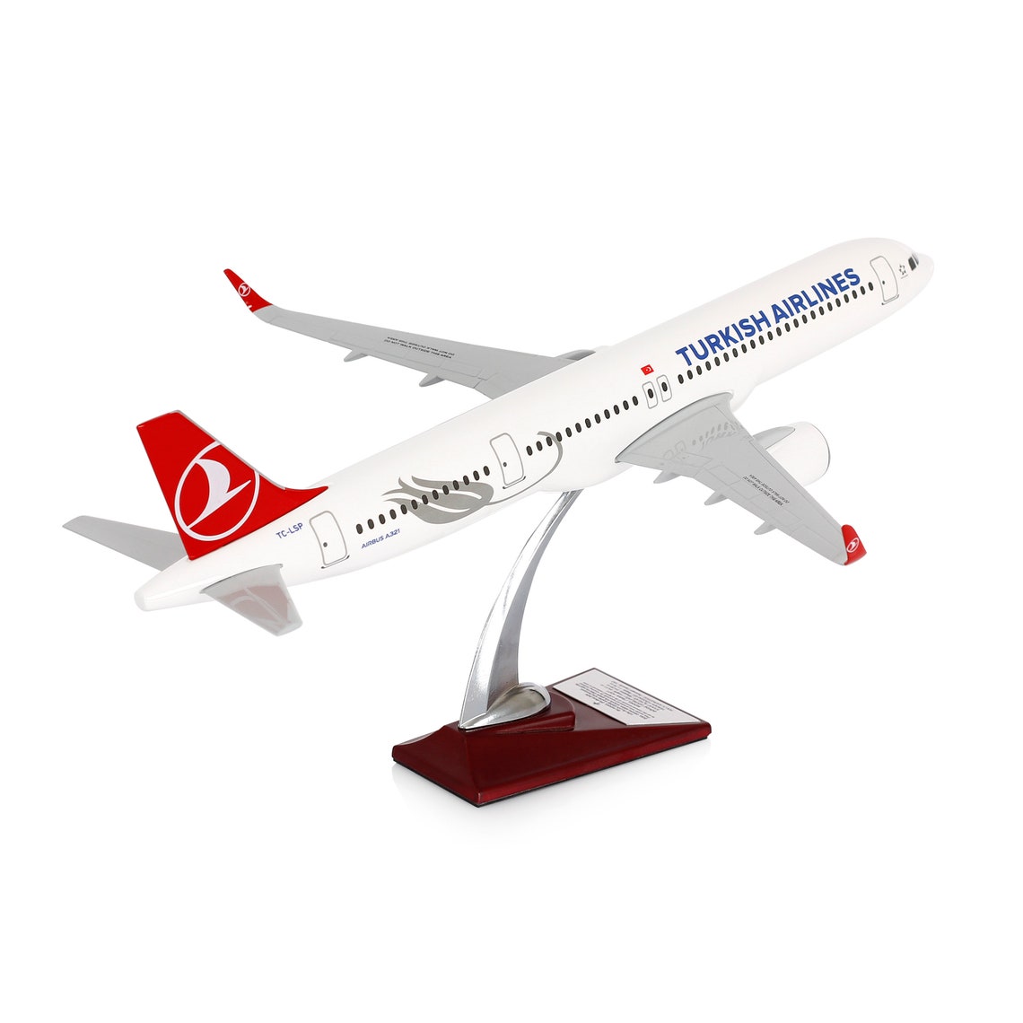 Zekupp Turkish Airlines Licensed Model Aircraft, Airbus A321 1/100 THY ...
