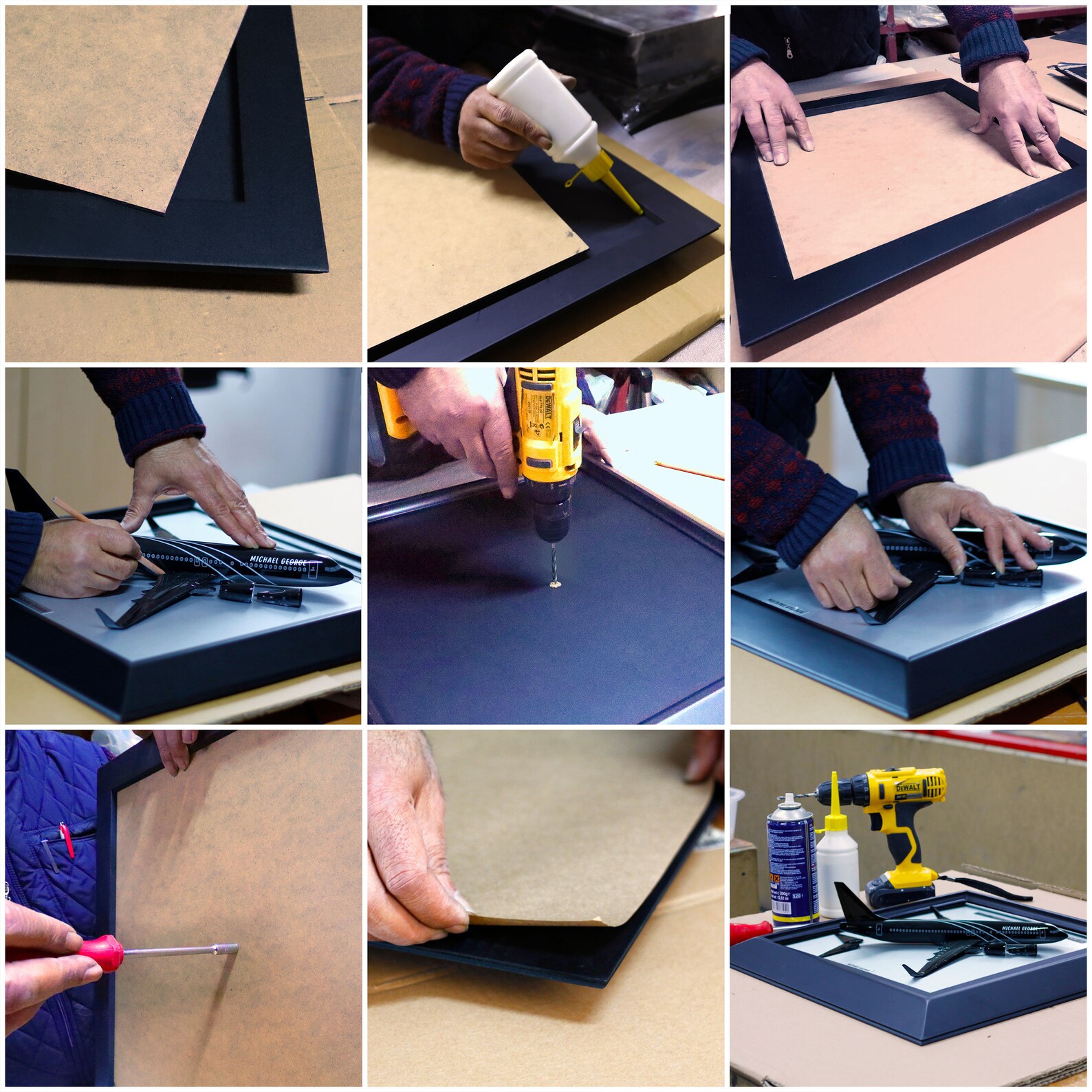 Boeing 737 Model Airplane Frame, 1/100 Scaled Airplane Wooden Frame ...