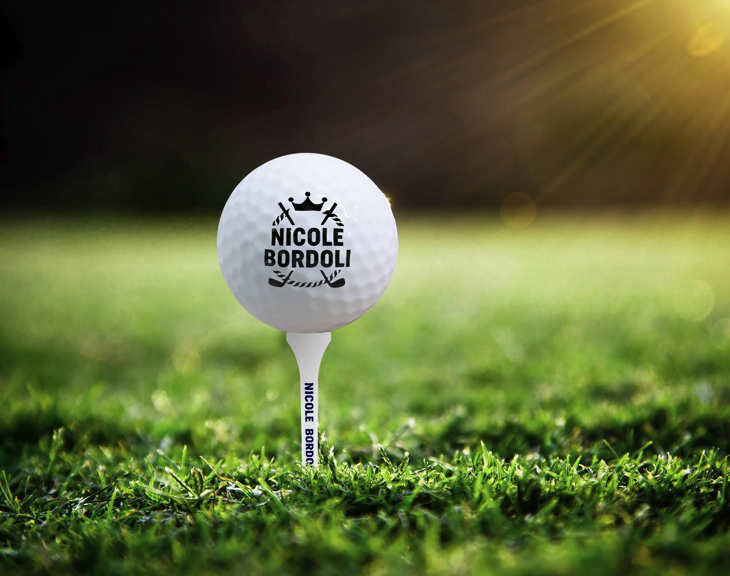 Wooden Box Golf Set With Marker, Tree, Golf Accessories Set for Real ...