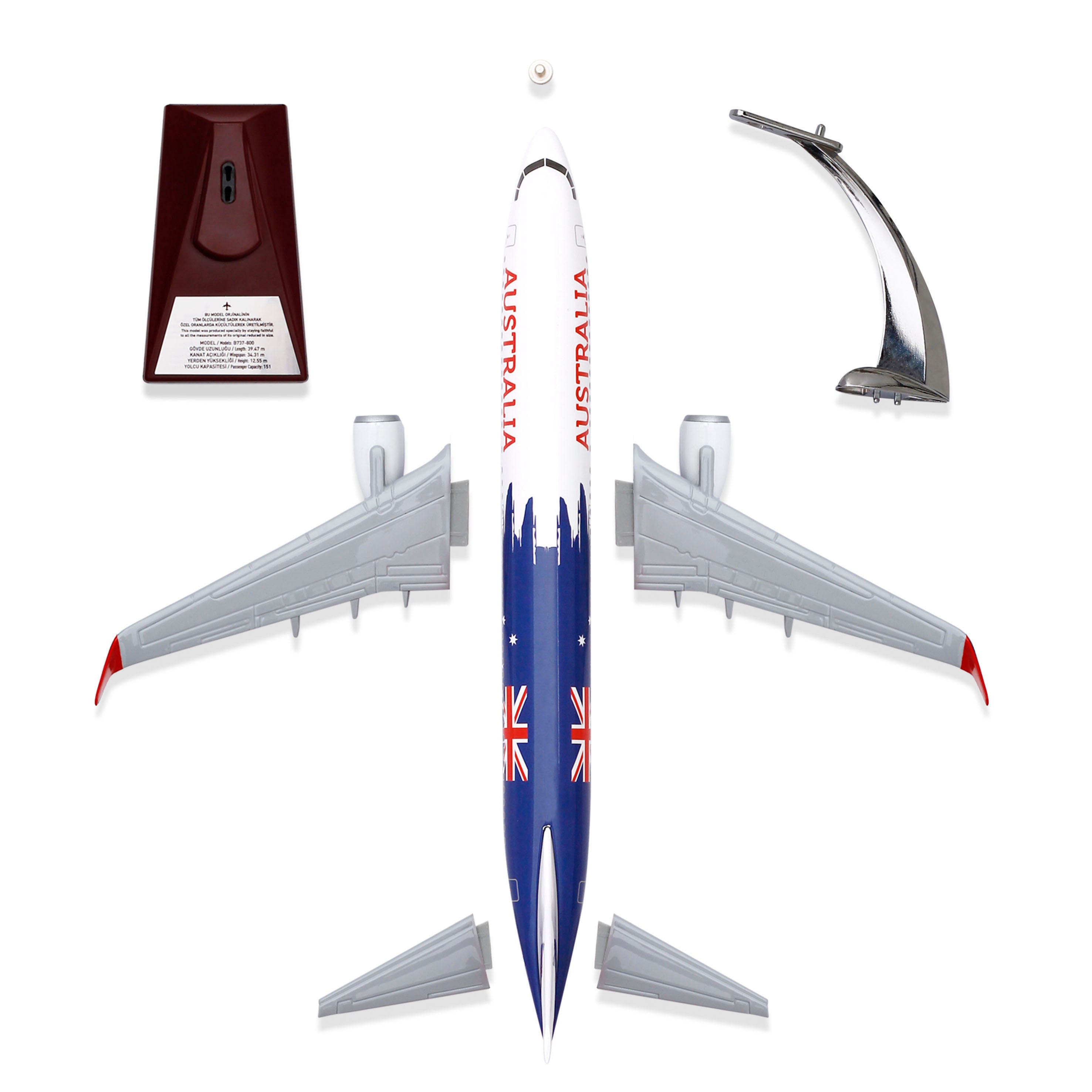Zekupp Boeing 737-800 Australian Designed Aircraft Model, Gift for 1/ ...