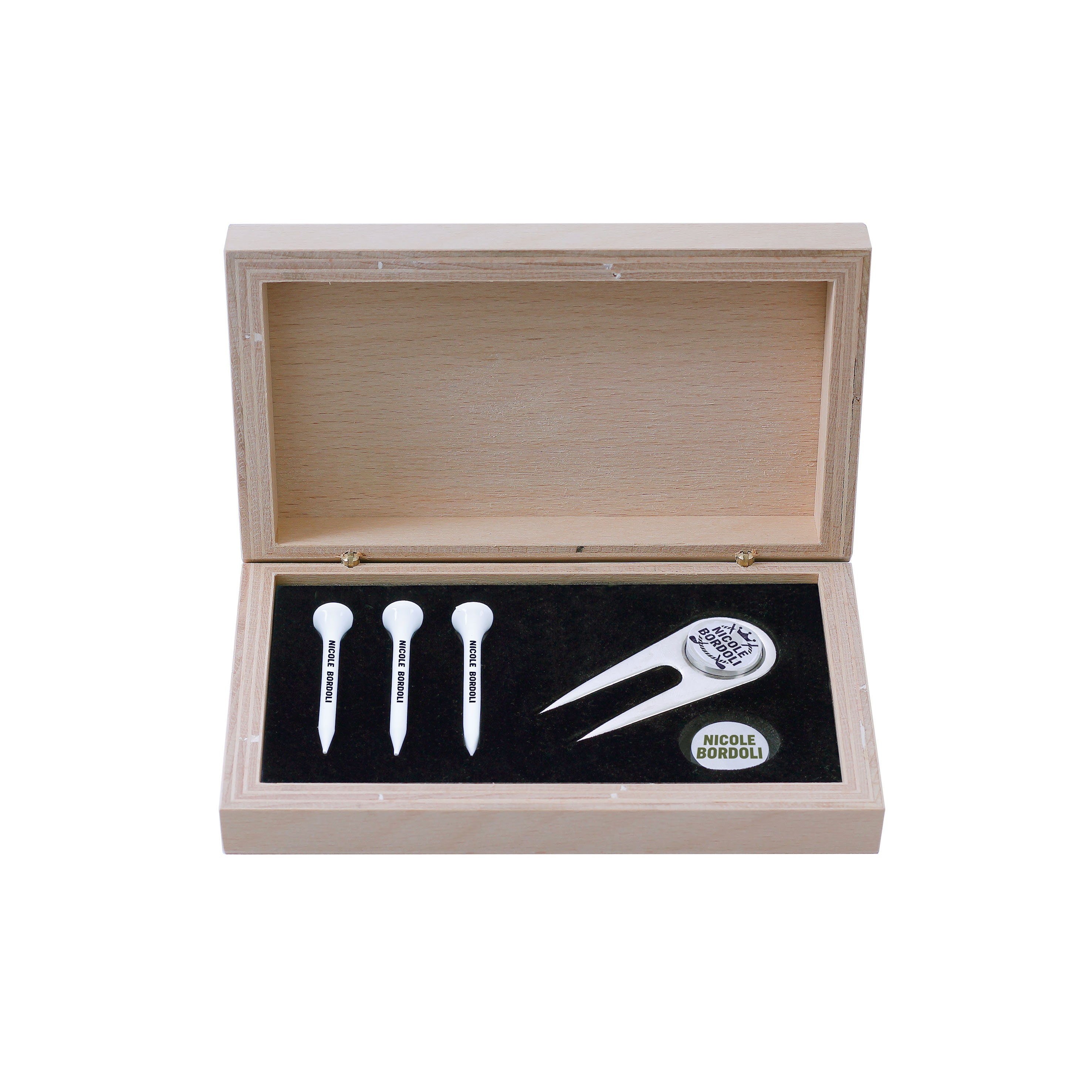Wooden Box Golf Set With Marker, Tree, Golf Accessories Set for Real ...
