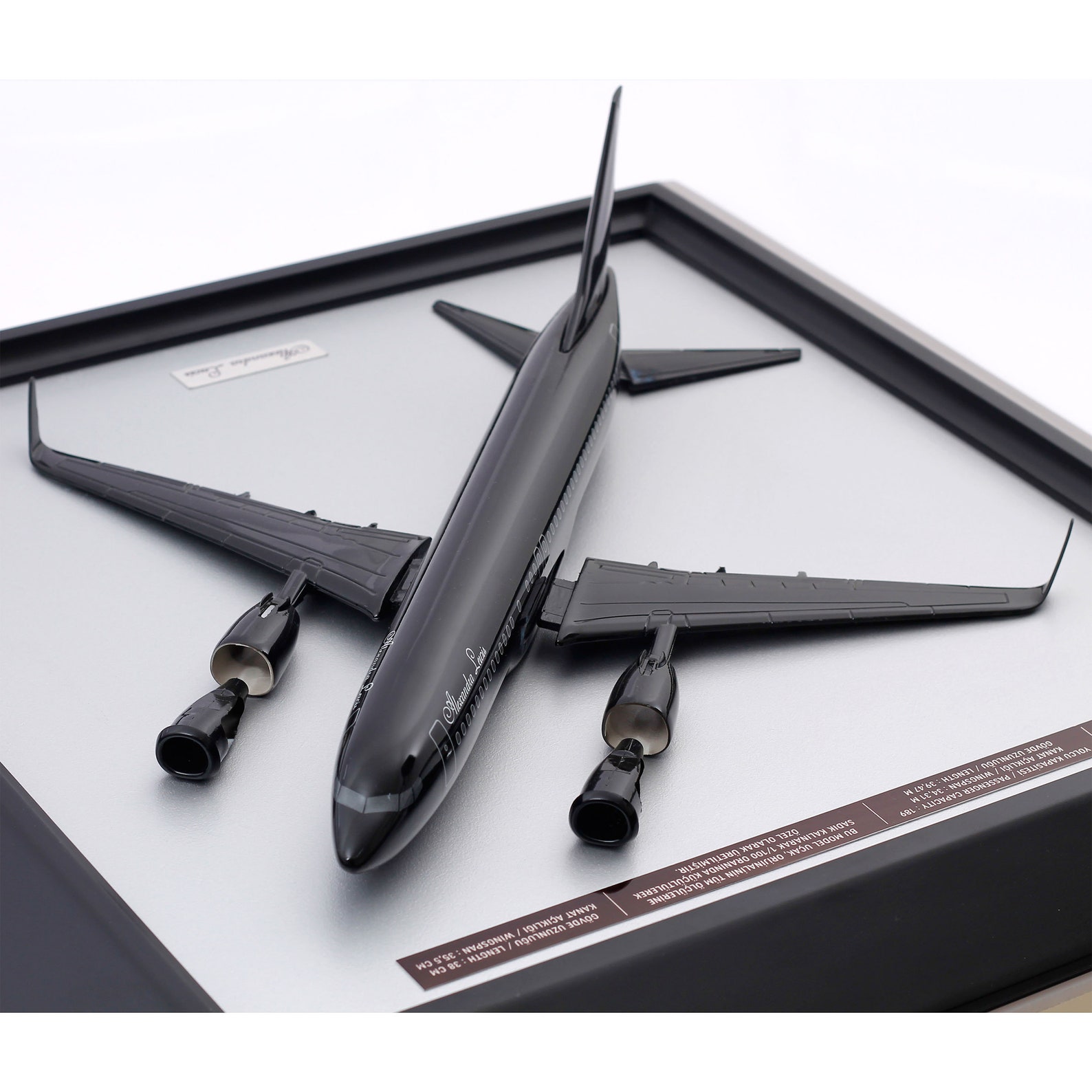 Boeing 737 Model Airplane Frame, 1/100 Scaled Airplane Wooden Frame ...