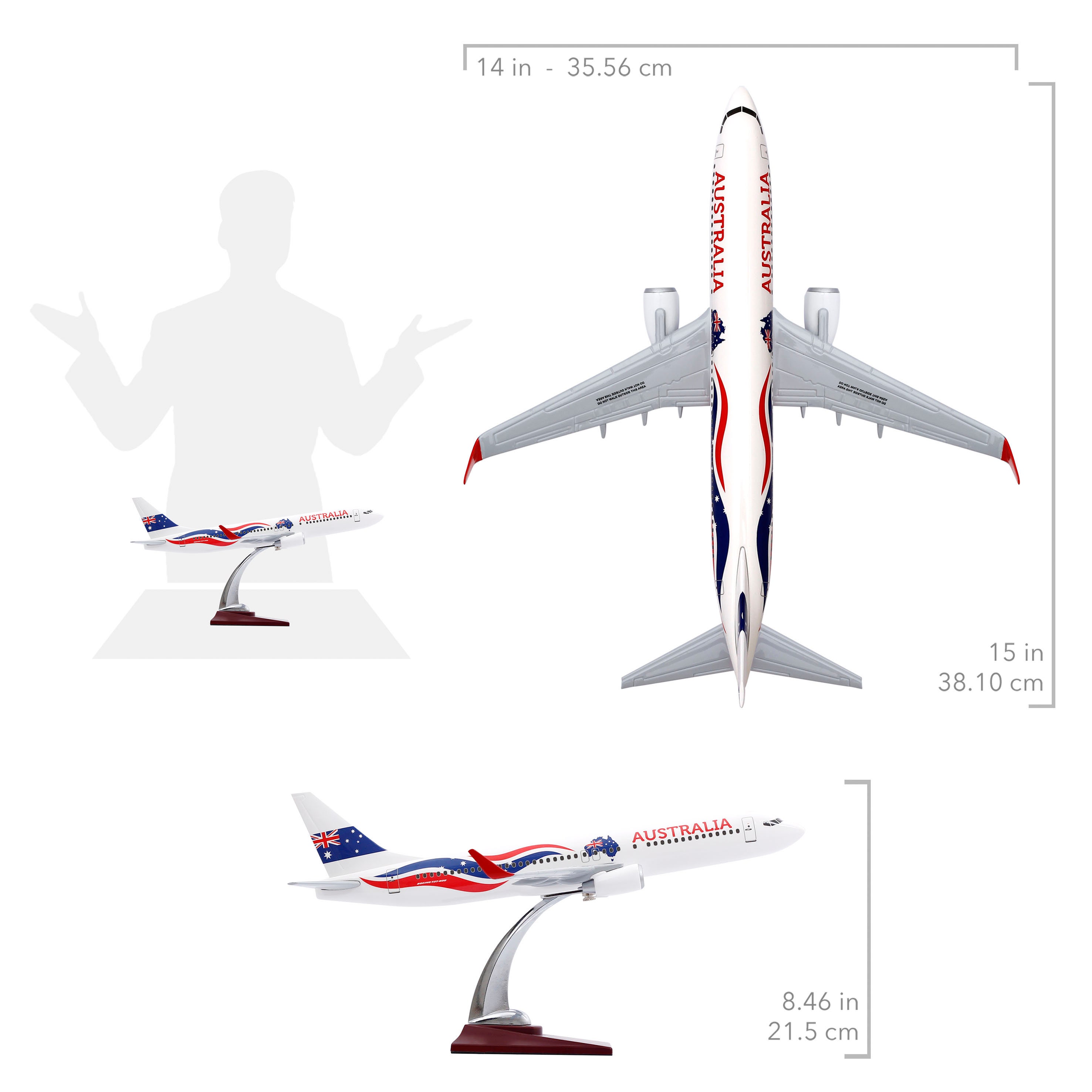 Zekupp Boeing 737-800 Australian Designed Aircraft Model, Gift for 1/ ...
