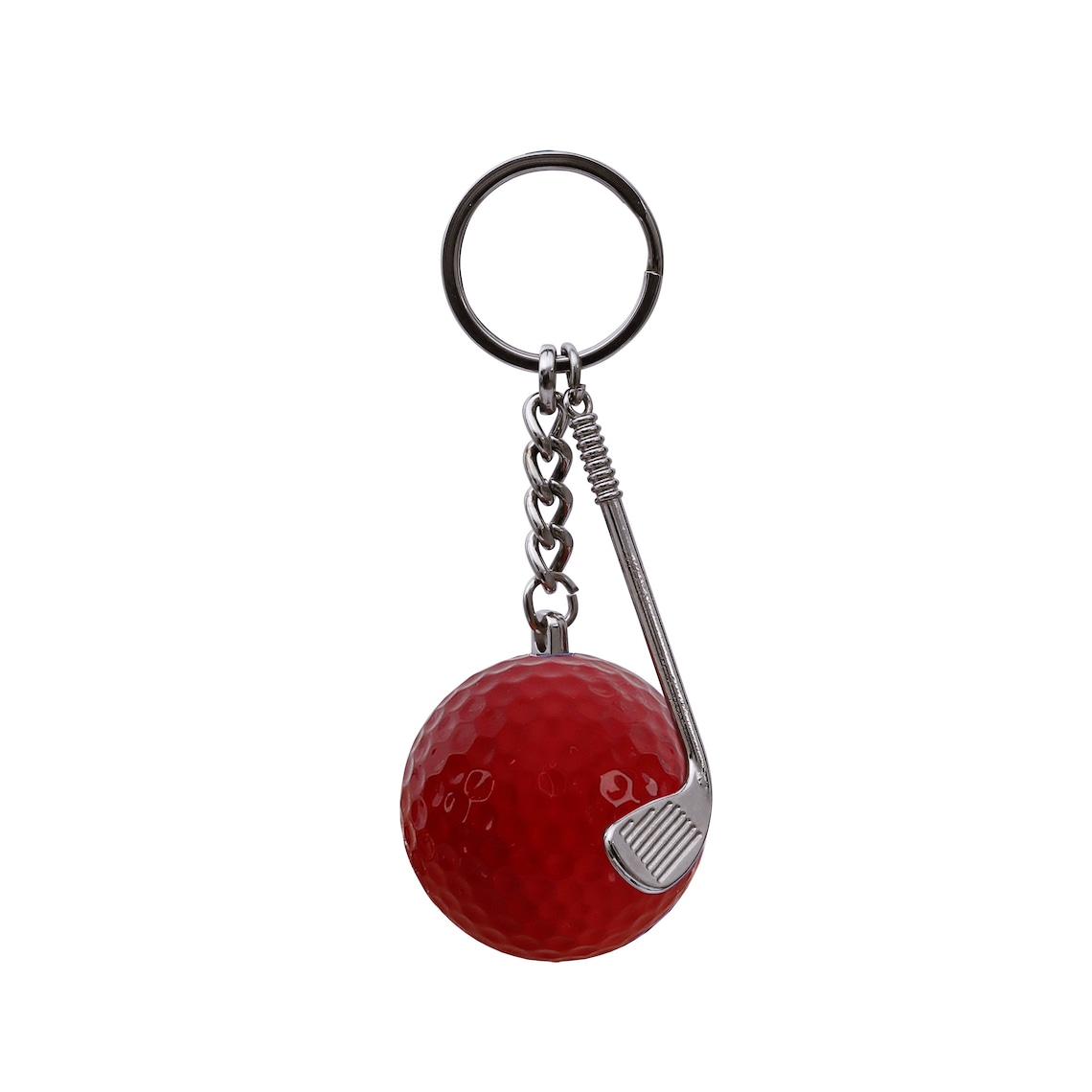 Golf Ball Keychain Red and White, Special Gift for Golf Lovers ...