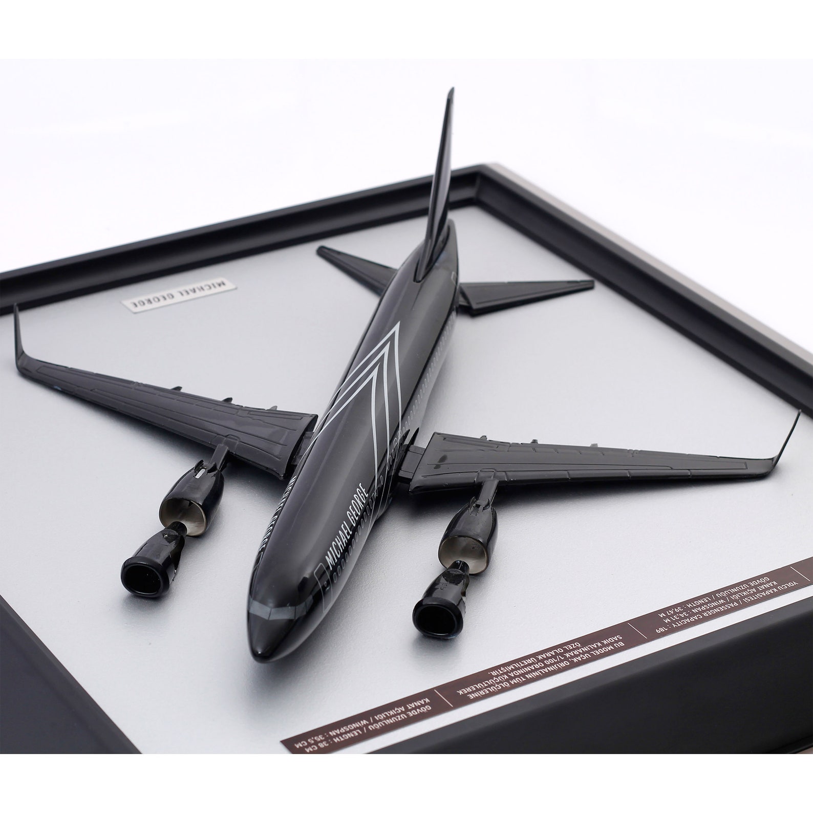 Boeing 737 Model Airplane Frame, 1/100 Scaled Airplane Wooden Frame ...