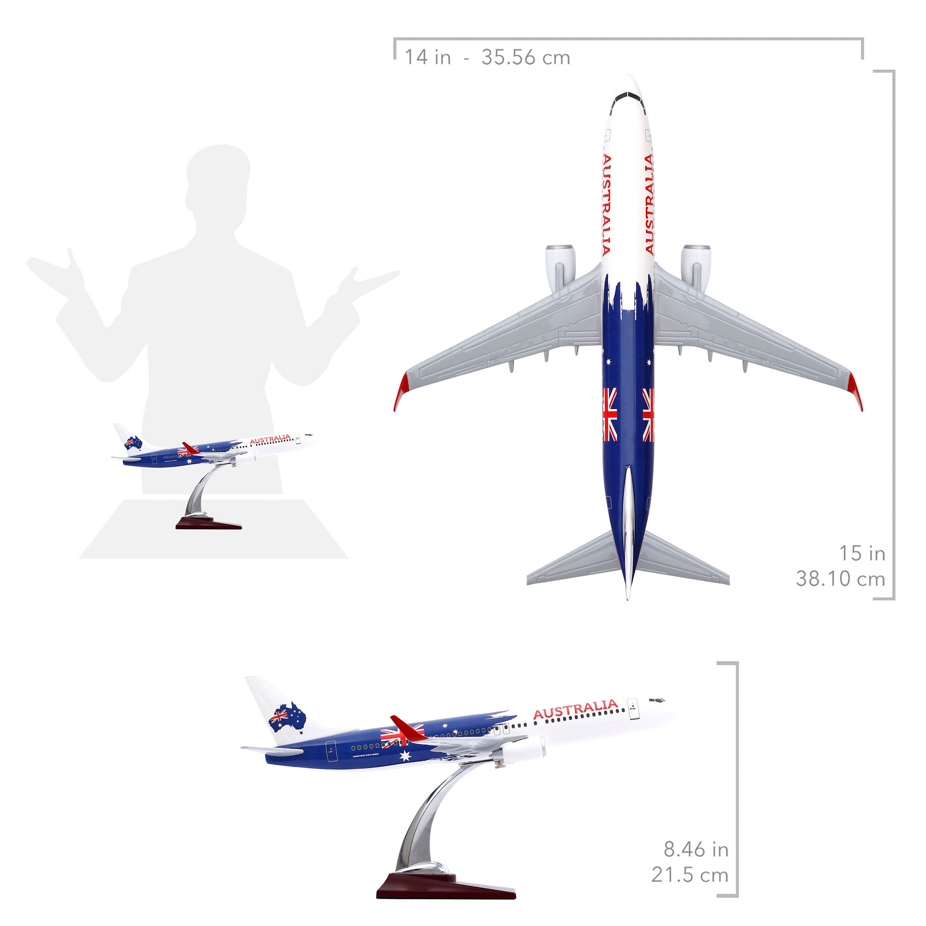 Zekupp Boeing 737-800 Australian Designed Aircraft Model, Gift for 1/ ...