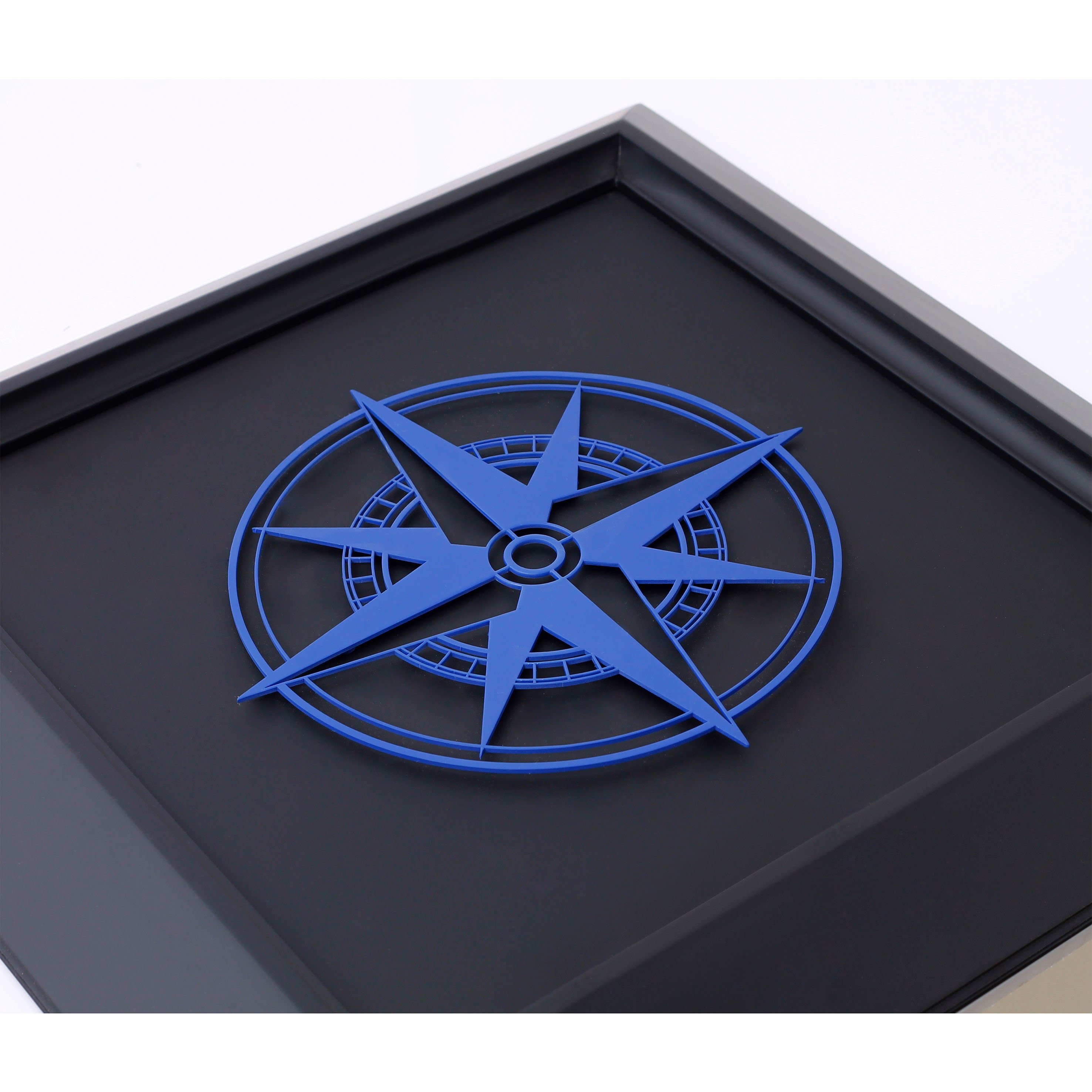 Compass Themed Wooden Painting, Wall Decoration Handmade Frame Gift ...
