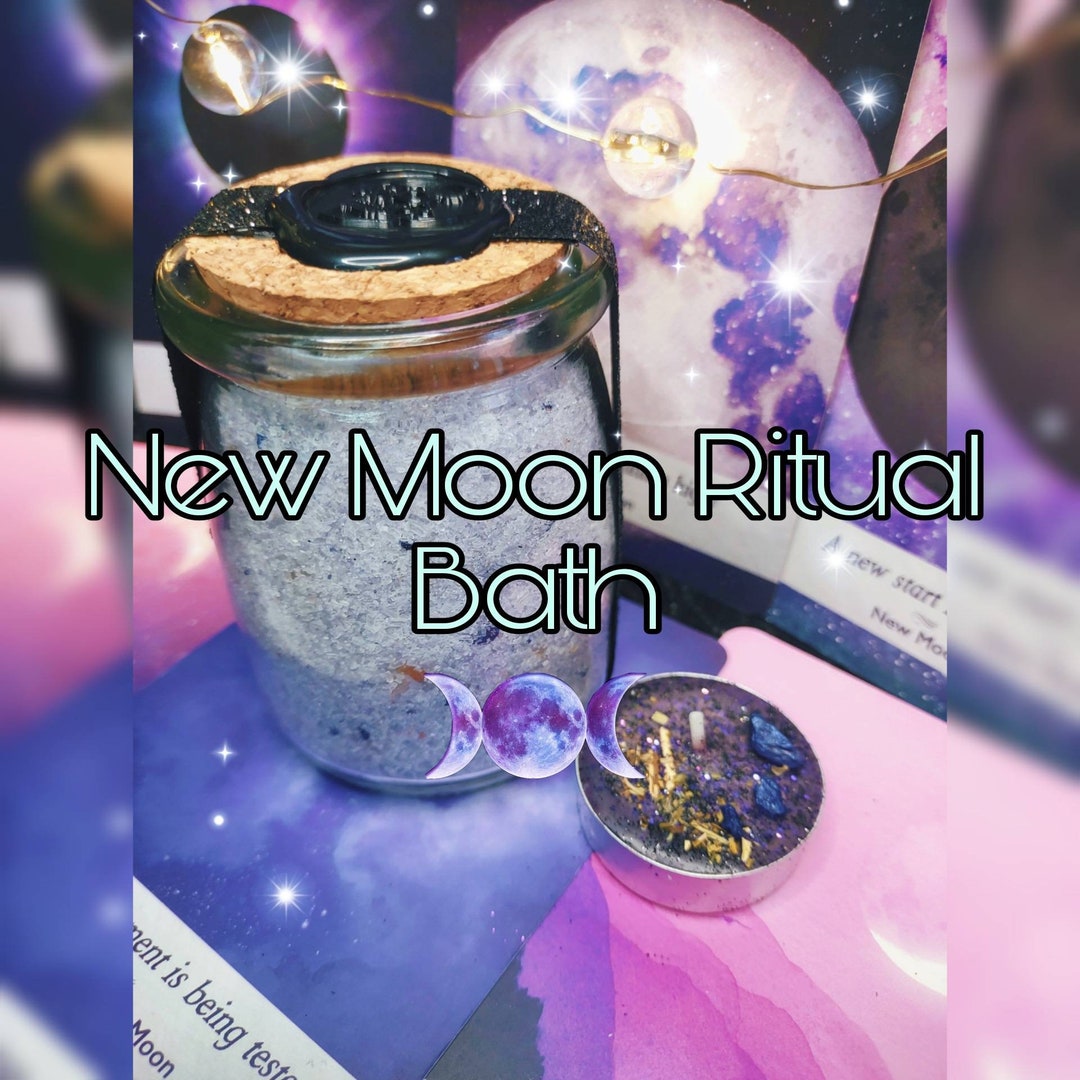 Moon Ritual Bath Salts, Moon Ritual Kit, Moon Ritual Bath Kit, Bath ...