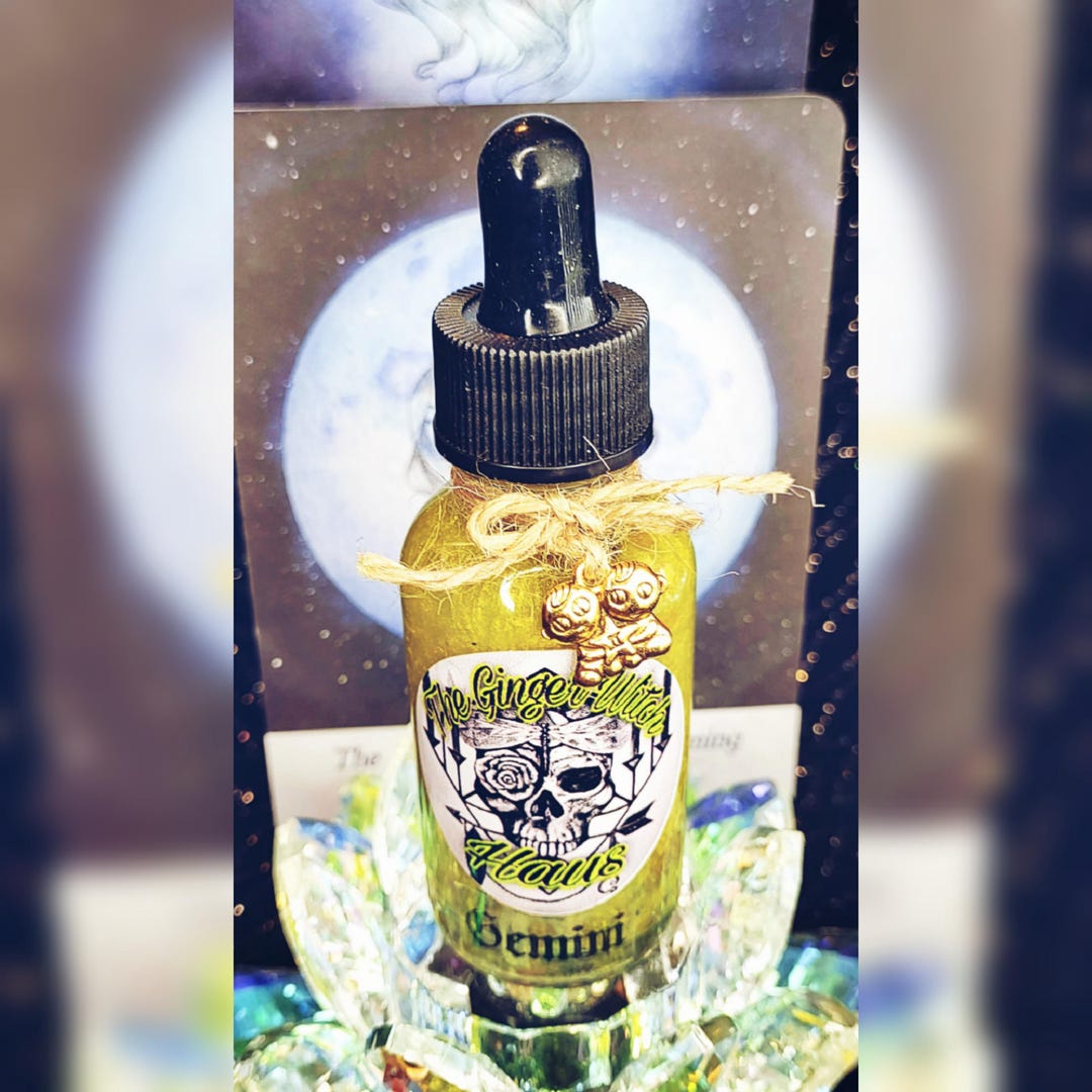 Gemini Zodiac Oil: Ritual Spell Oil - Etsy