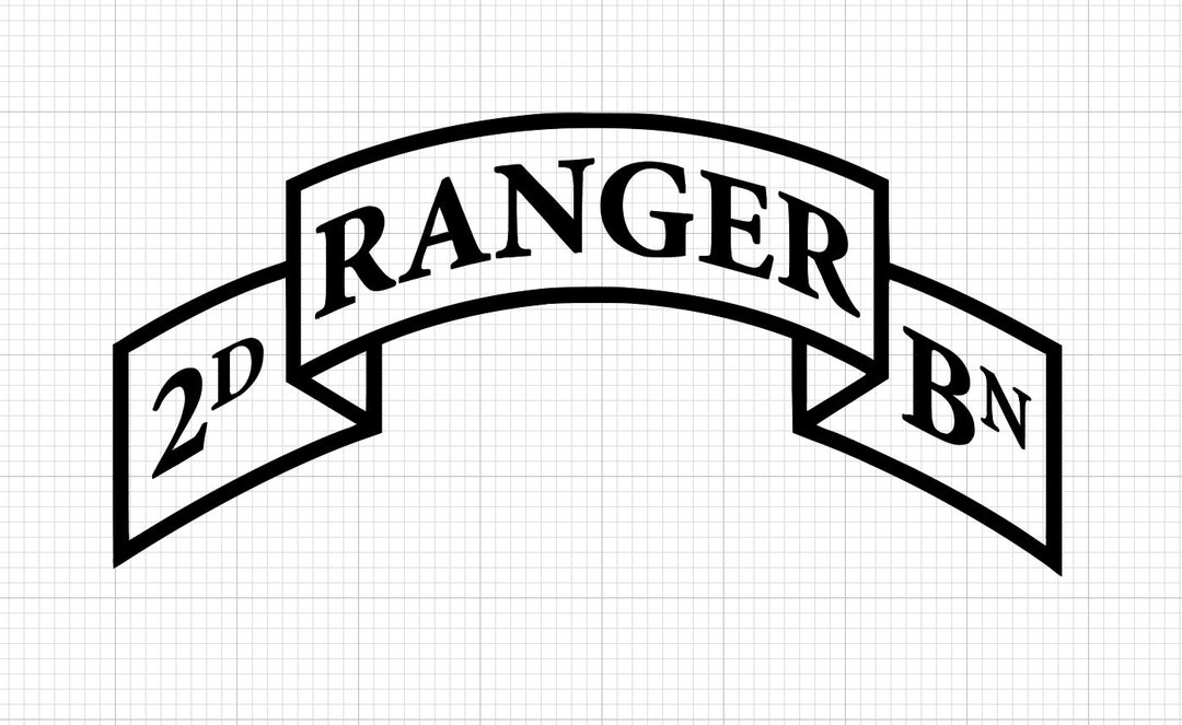 Ranger Battalion Scroll Sticker - Etsy