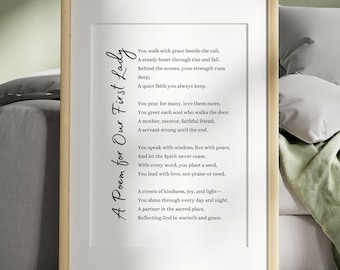 Pastor's Wife First Lady Personalized Appreciation Name Poem Gift Thank ...