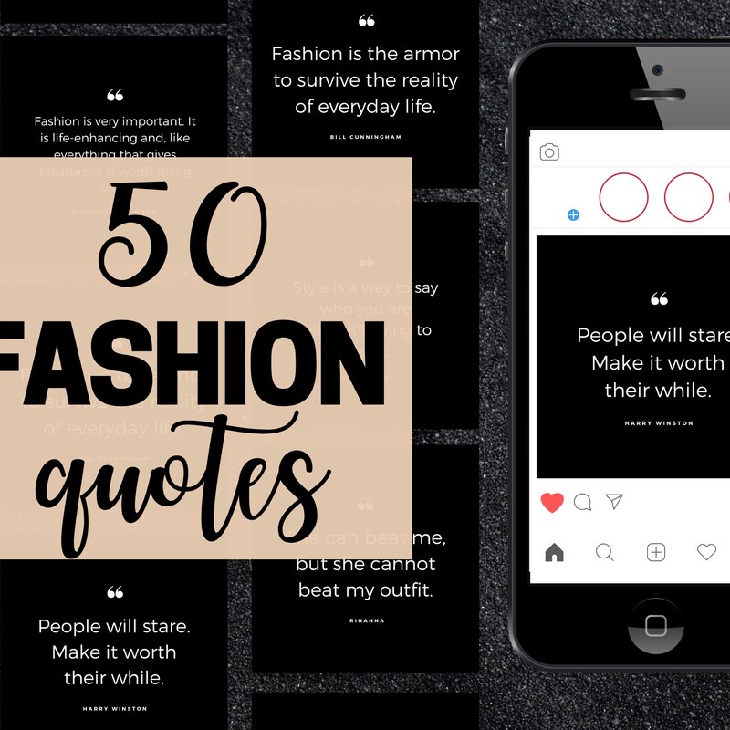 Fashion Quotes - Etsy