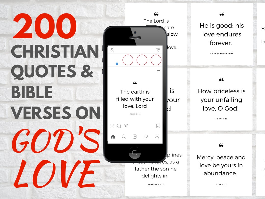 200 Ready to Post Instagram Quotes and Scriptures on Gods Love, Bible ...