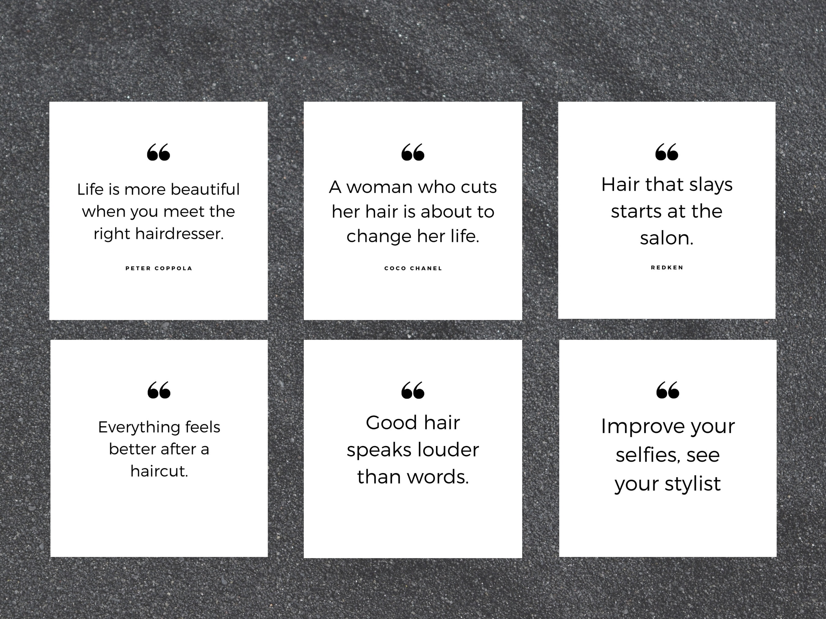 30 Motivational Hair Quotes for Salon Marketing on Instagram, Hair ...