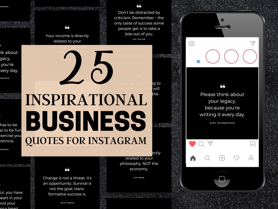 25 Inspirational Business Quotes for Instagram, Entrepreneur ...