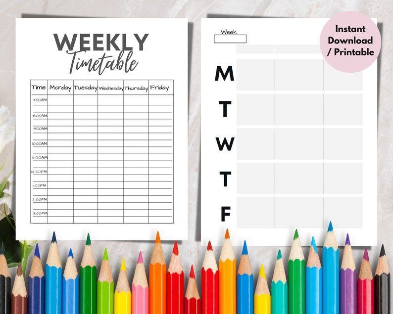 Homeschool Planner Printable Bundle Home School Teacher Academic ...