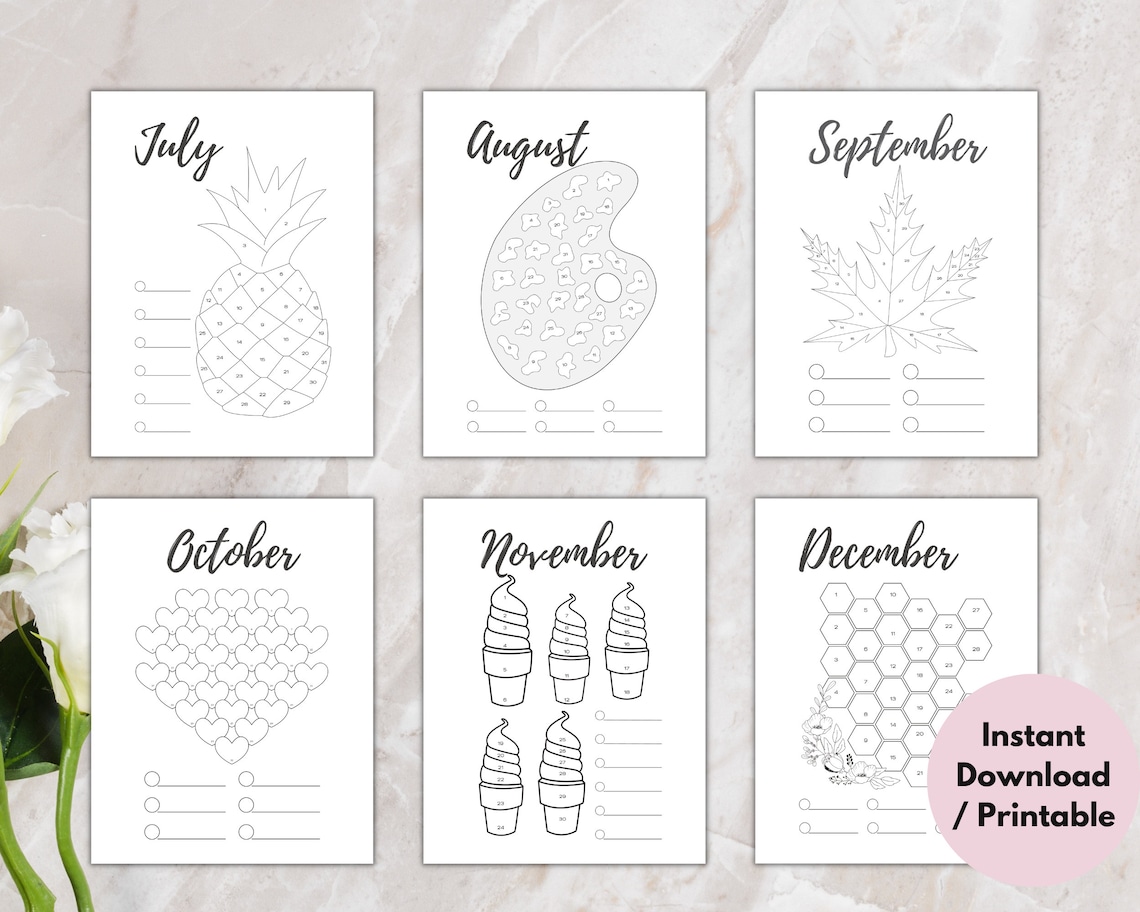 12 Mood Tracker Journal Printables Gift, Regulate Emotions, Daily ...
