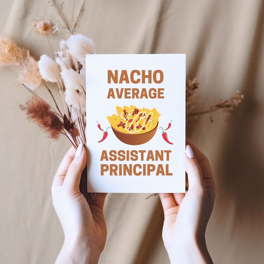Assistant Principal Gift Appreciation Printable Card Back to School End ...
