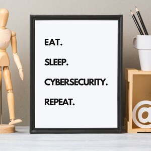 Cyber Security Wall Art Print Cybersecurity Analyst Printable - Etsy