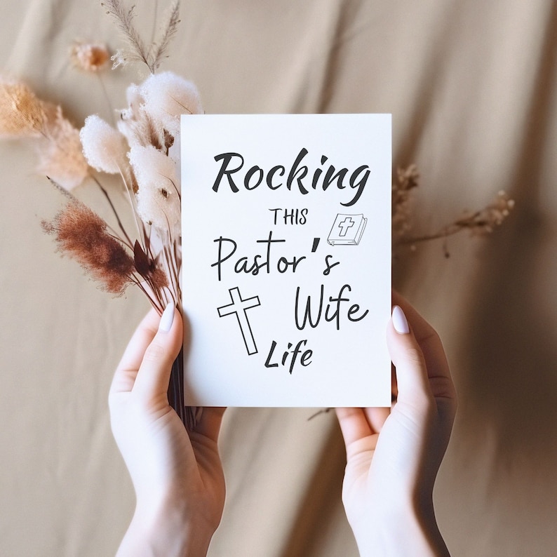 Pastor’s Wife Card, First Lady Appreciation Gift Preachers Wives, Youth ...