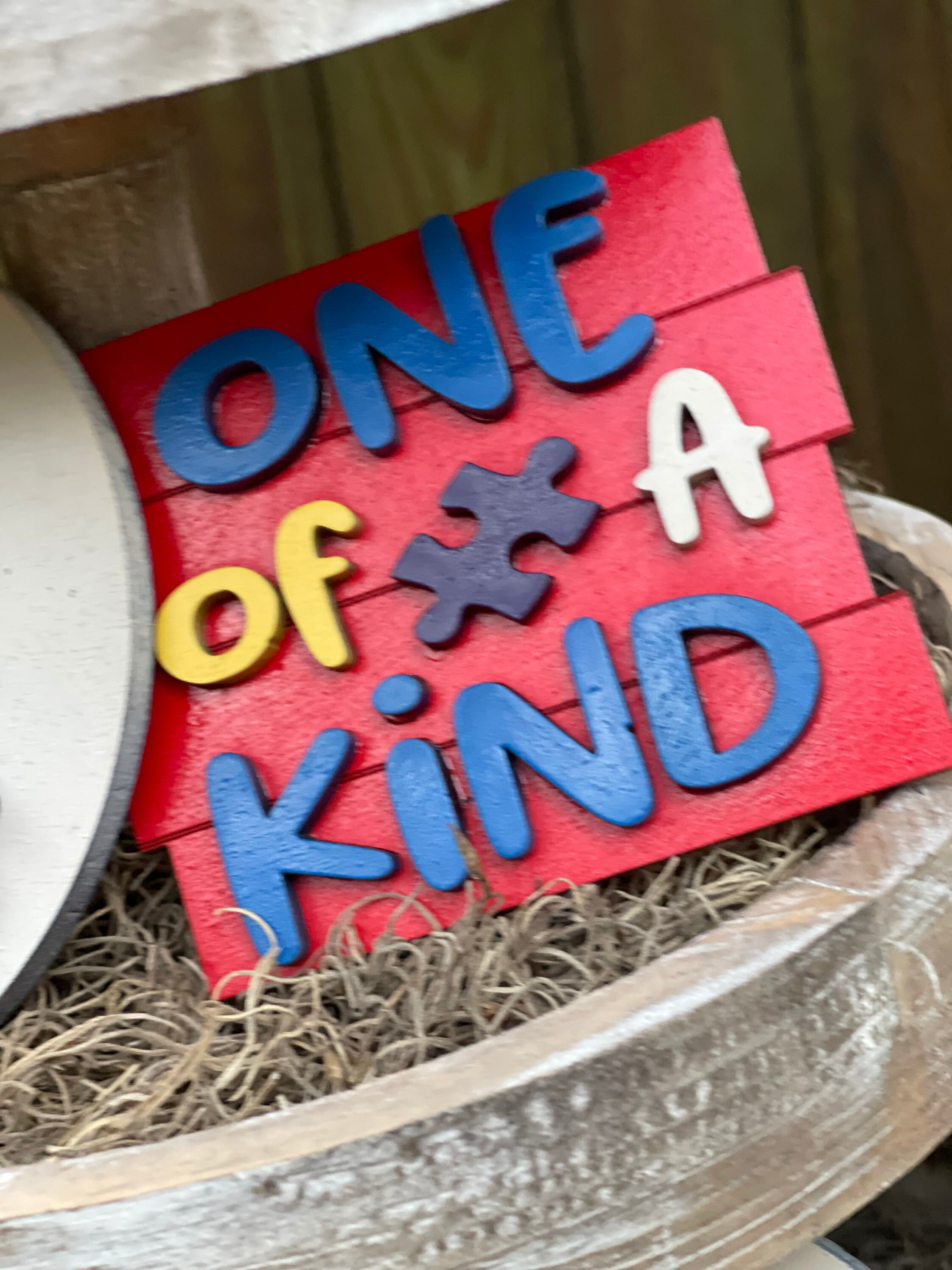 Autism Awareness Tier Tray Set - Etsy