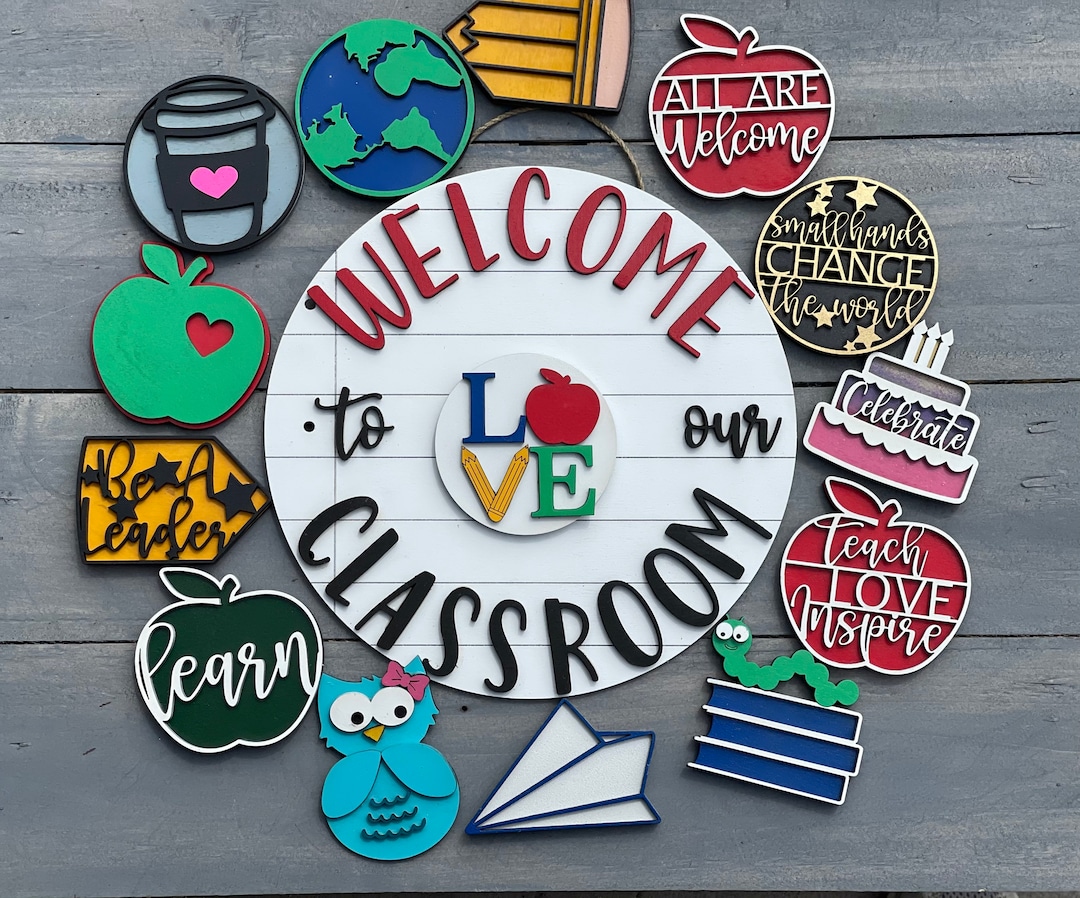 Welcome to Our Classroom / Teacher Welcome Interchangeable Sign - Etsy