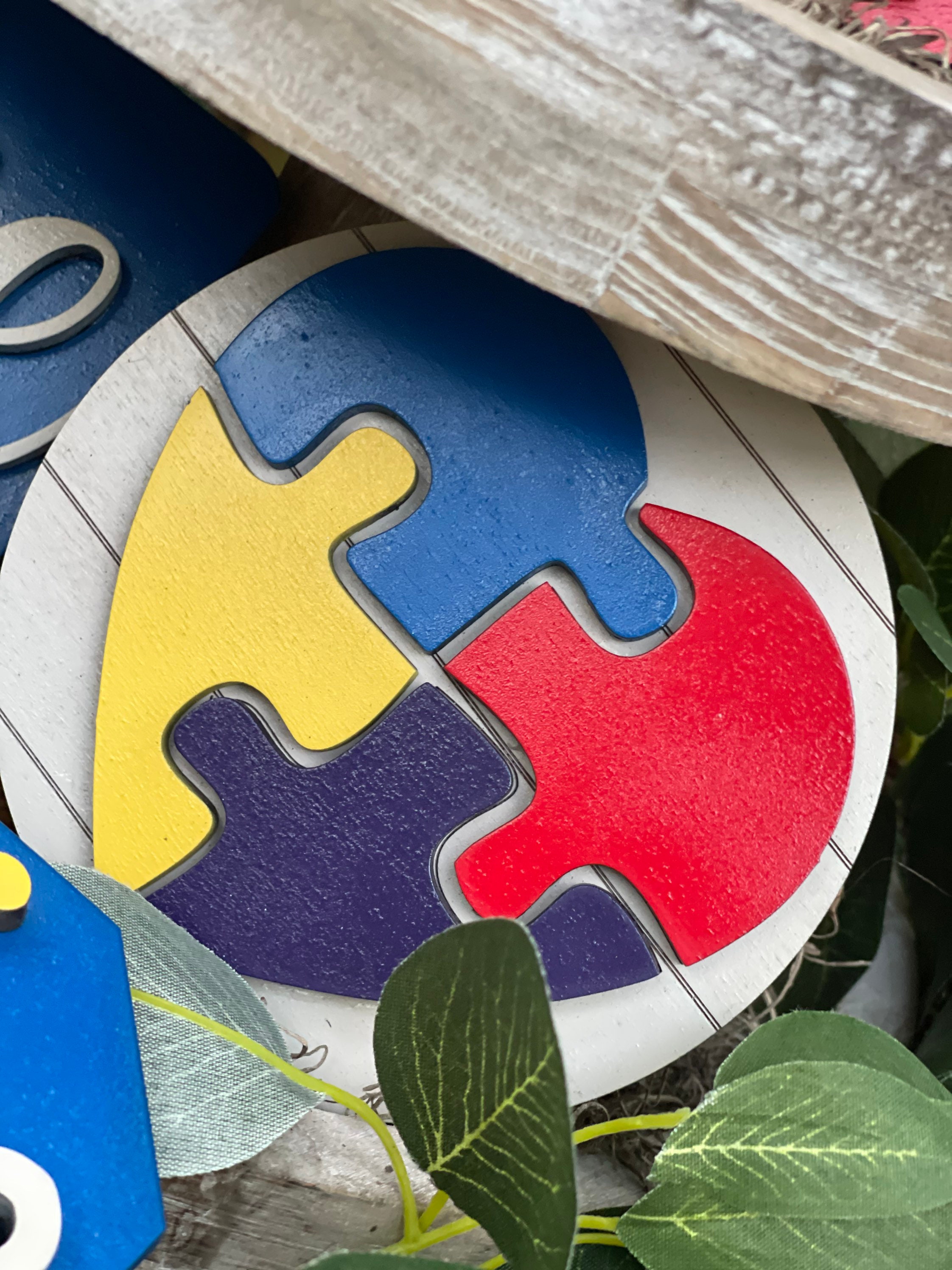 Autism Awareness Tier Tray Set - Etsy