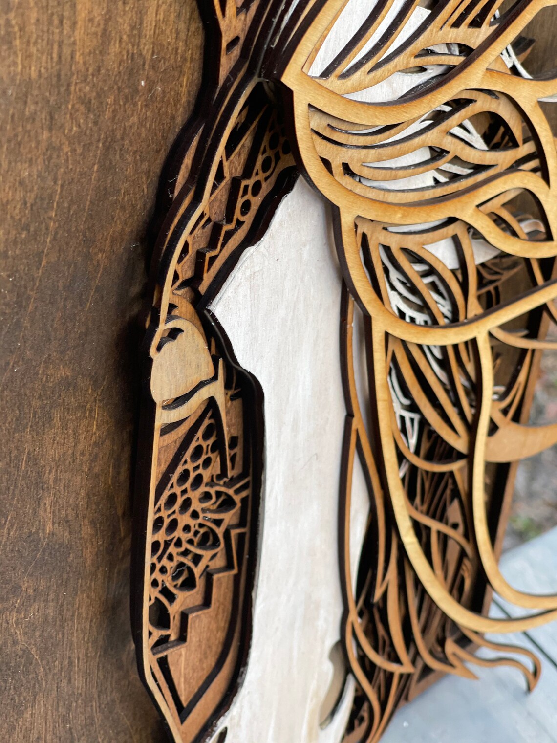 8 Layered Horse Head All 3D Laser Cut Wood Country Style Wall | Etsy