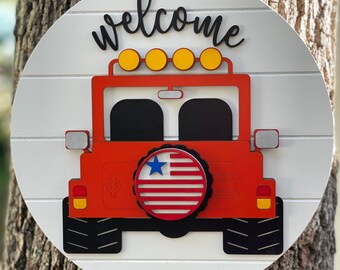 Jeep Welcome Sign - Etsy
