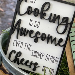Funny Kitchen Quotes Tier Tray Set - Etsy