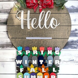 All Year Round Season Interchangeable Sign / Hello Interchangeable Sign ...