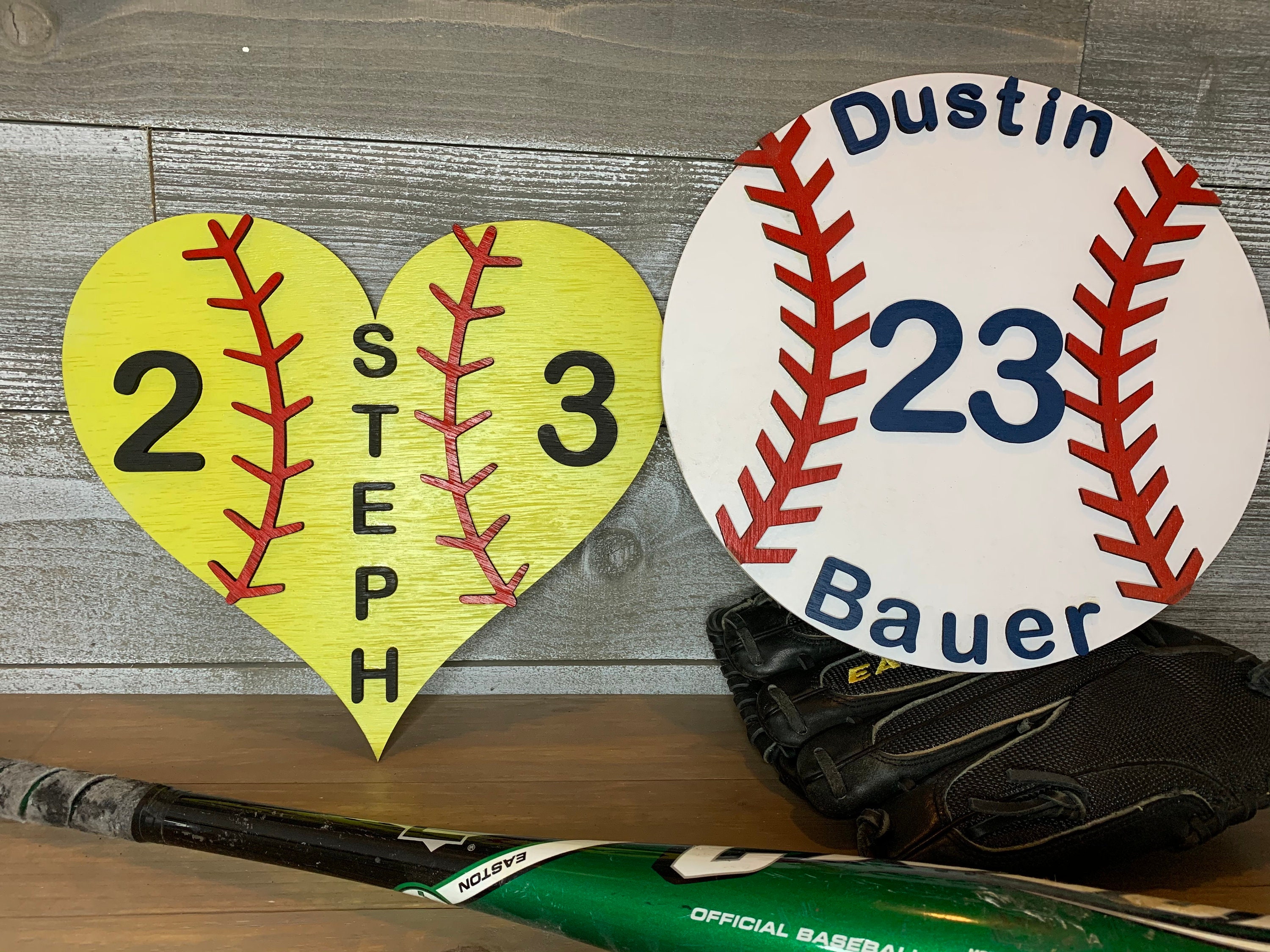 I Love Softball Signs