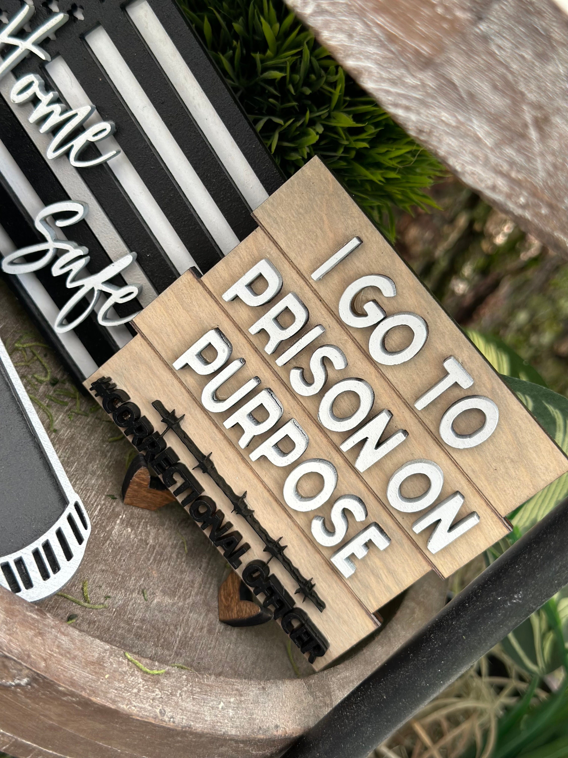 Correctional Officer Tiered Tray Decor | Thin Gray Line | CO Gift ...