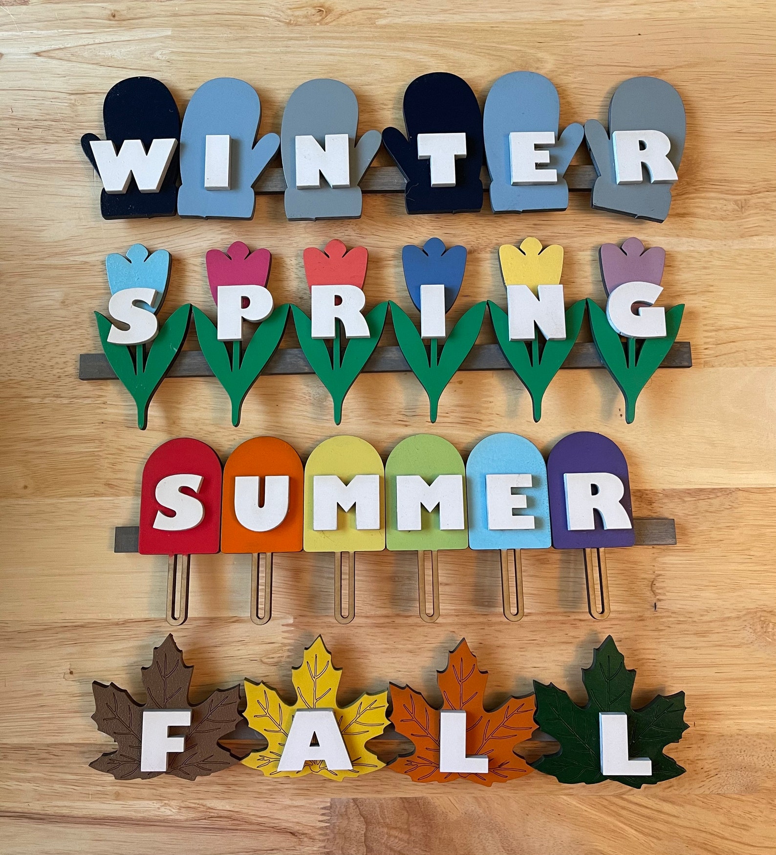 All Year Round Season Interchangeable Sign - Etsy