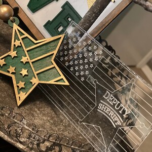 Deputy Sheriff Tier Tray Set: Law Enforcement Farmhouse Decor - Etsy