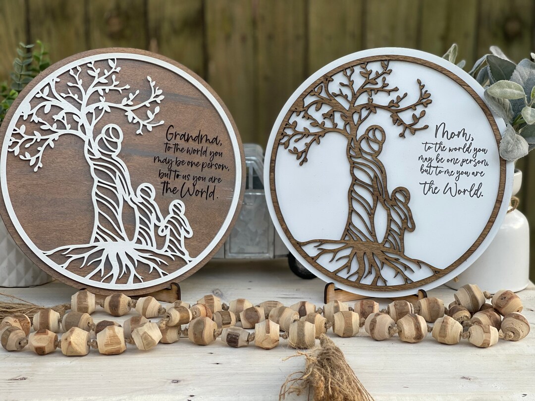 Layered Tree: Personalized Mother/grandmother Family Art - Etsy