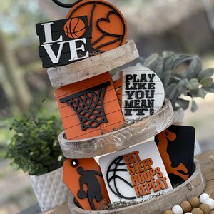 Basketball Tier Tray Set / Sports TT Set / Play Like You Mean It TT Set ...