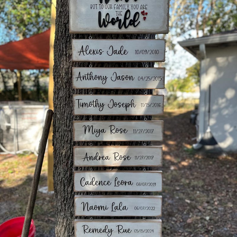 Hanging Name Sign - Etsy