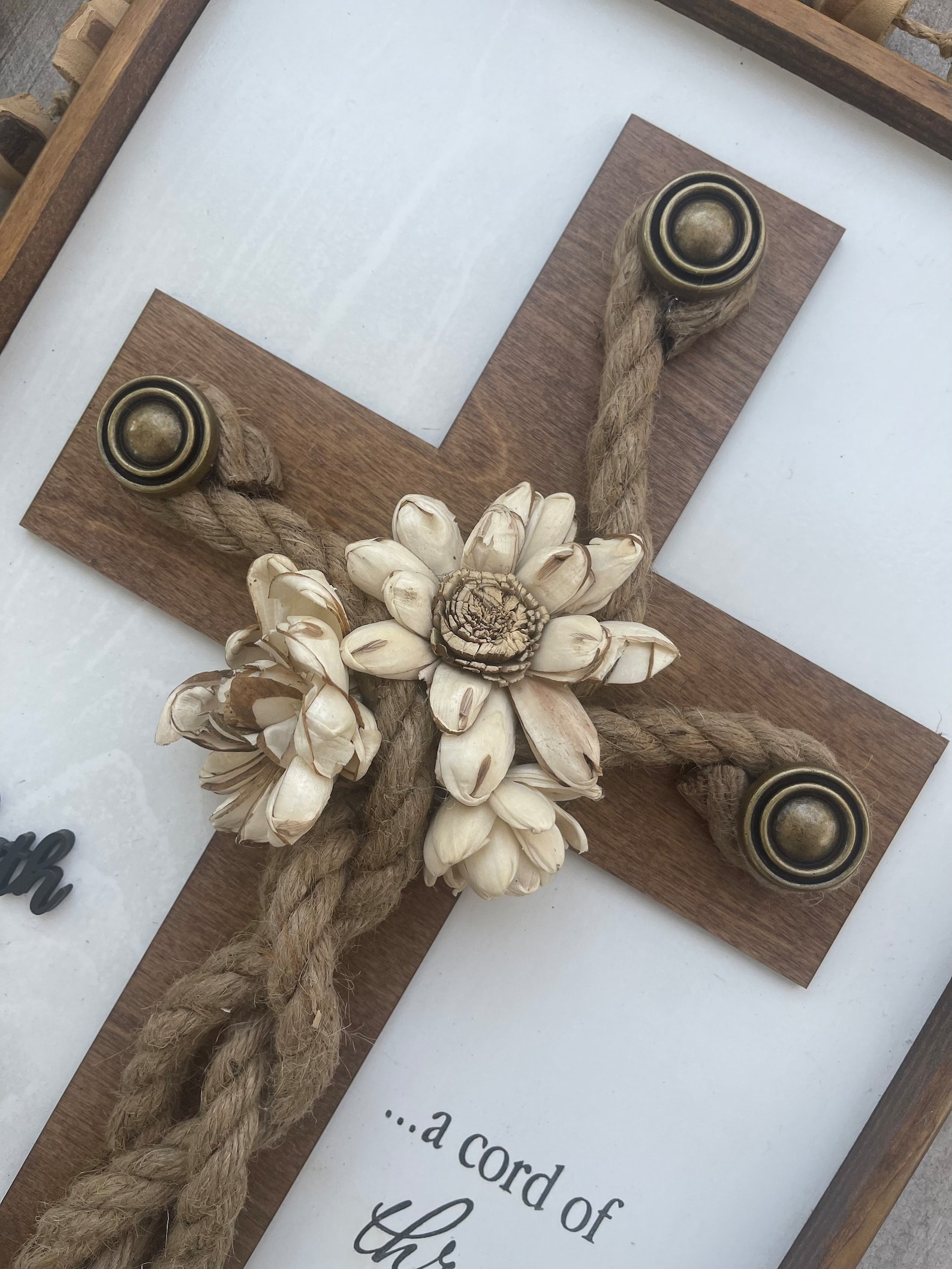 Personalized Cord of Three Strands Wedding / Anniversary Gift / Rustic ...
