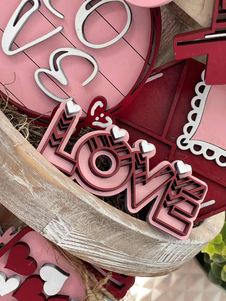 Loads of Love Tier Tray Set / Valentine's Day / Love Birds - Etsy