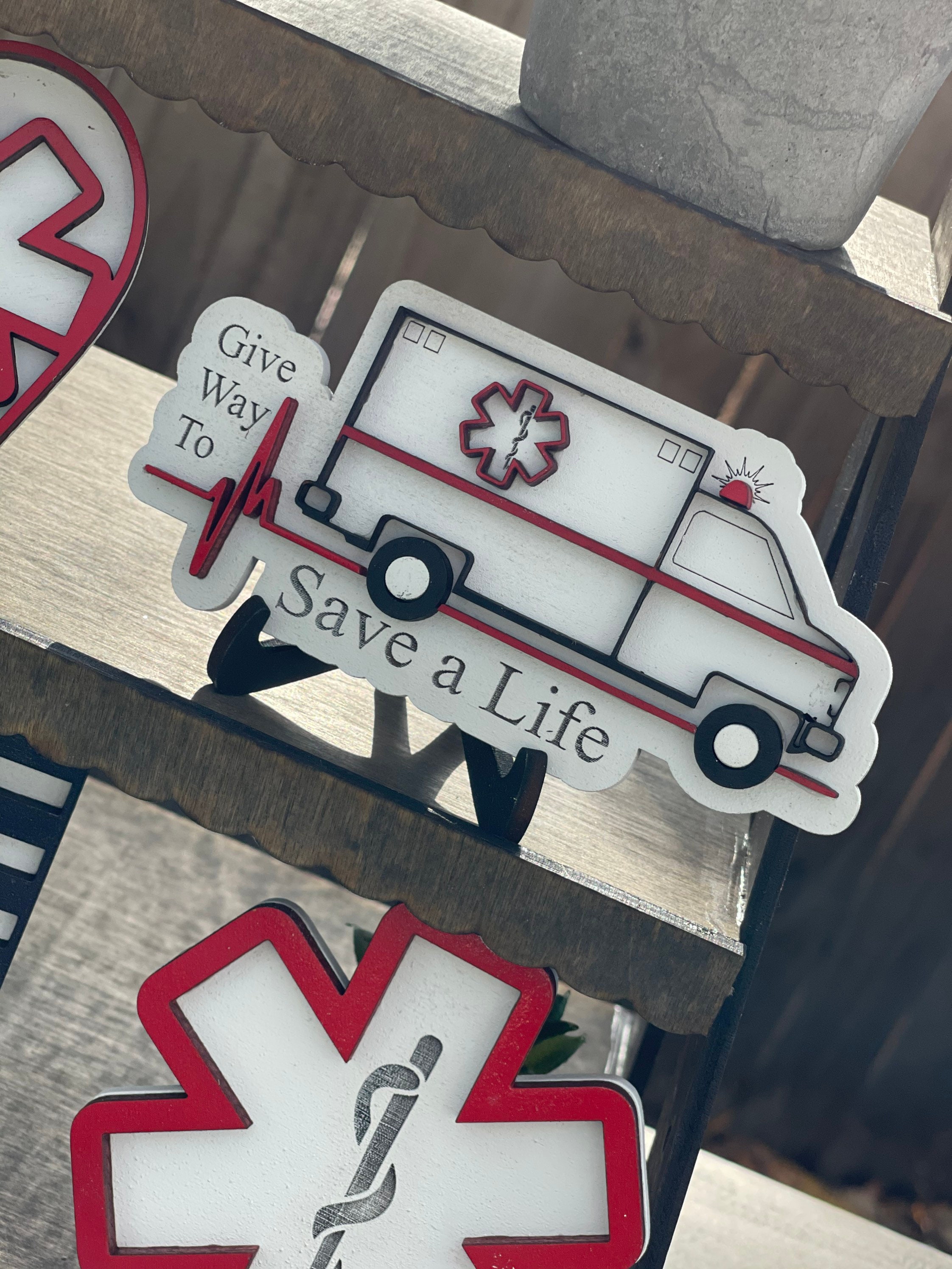 EMS tier tray set / Emergency Medical Service tier tray set / | Etsy