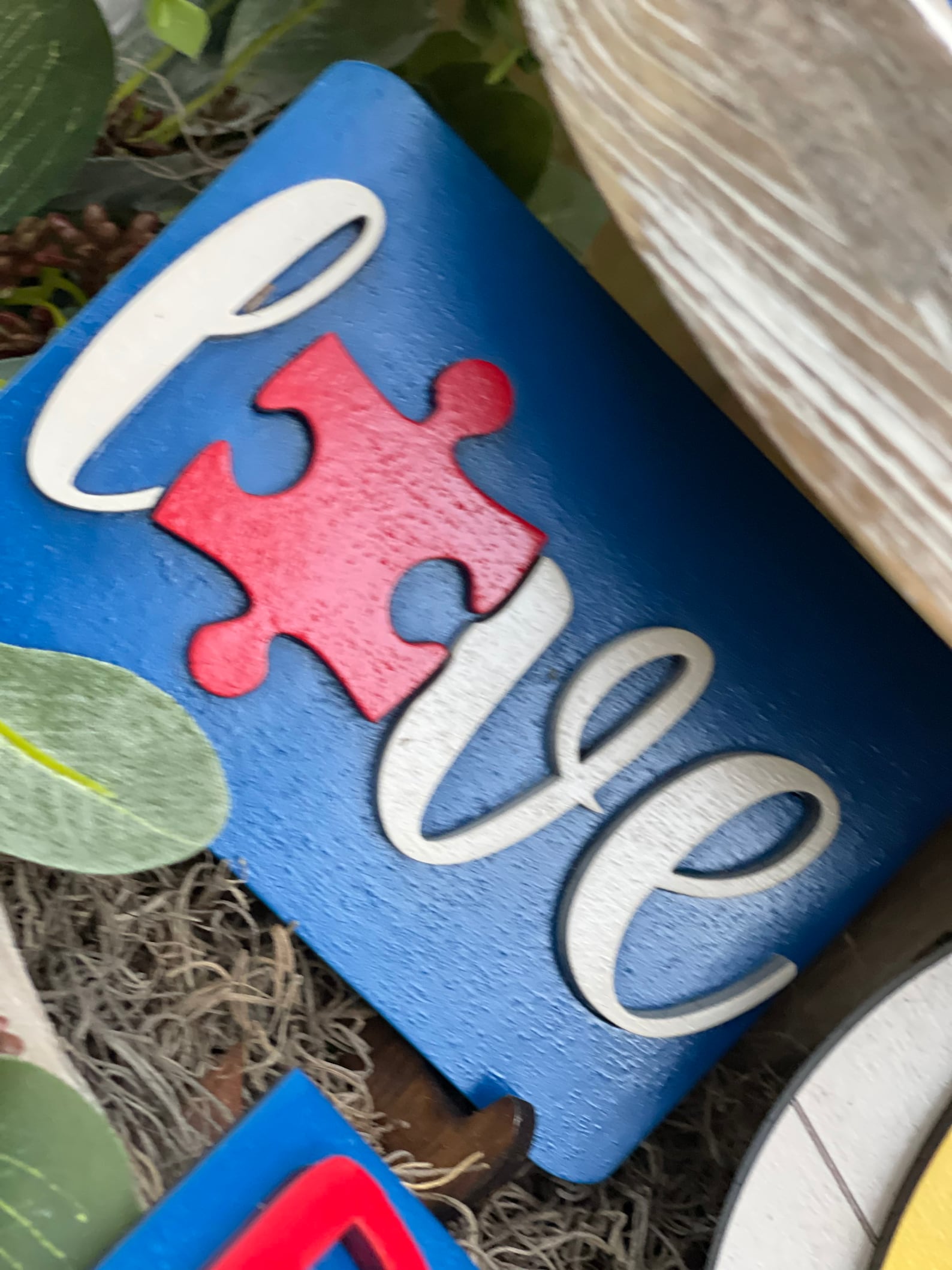 Autism Awareness Tier Tray Set - Etsy