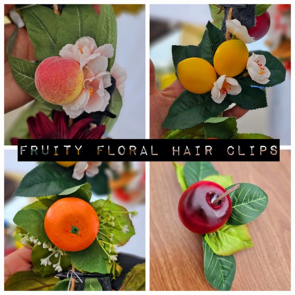 Fruit Hair Clips - Etsy