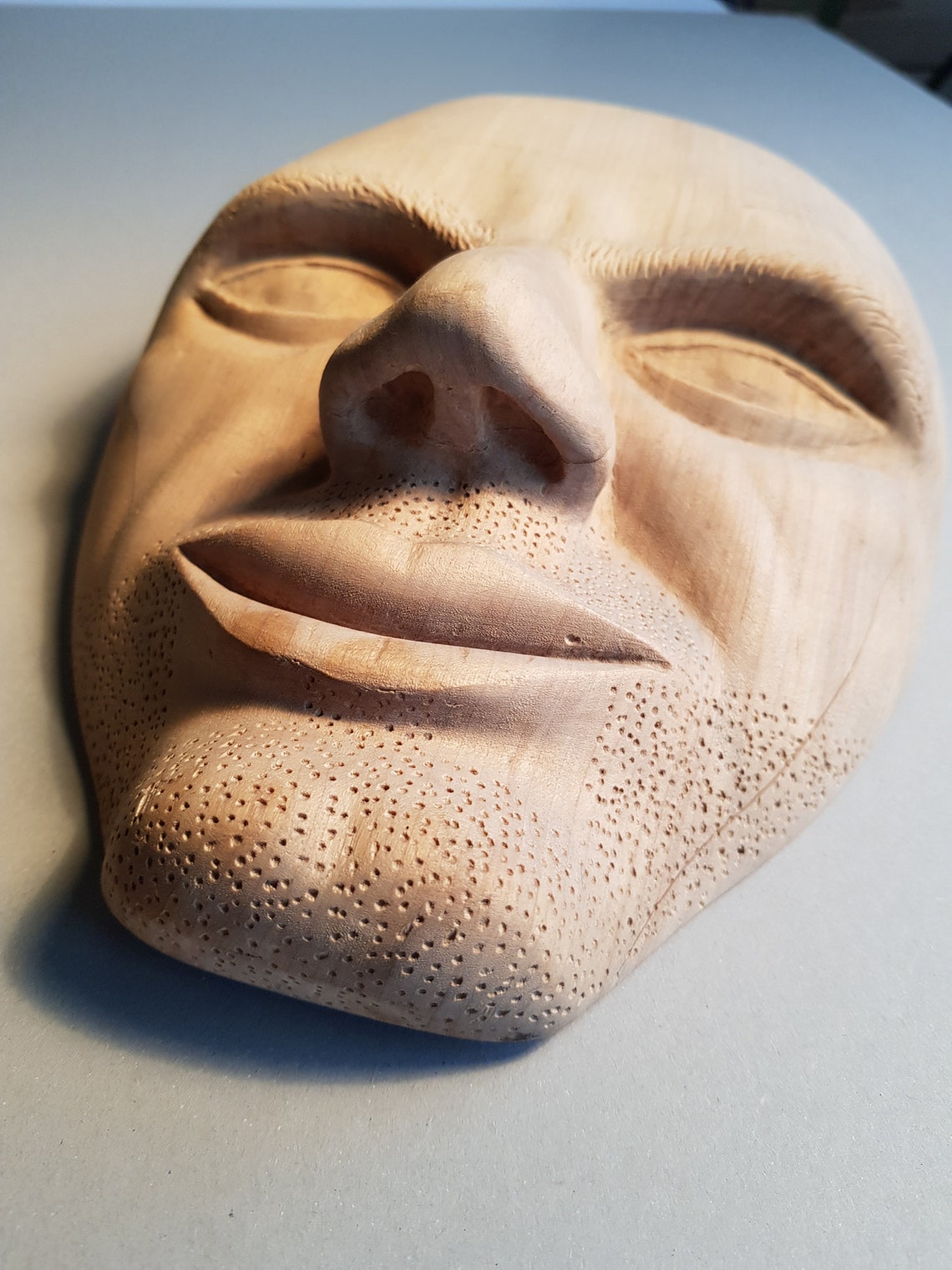 Wooden Carved Mask. Genghis Khan Wooden Mask. Hand Made Wooden Mask. - Etsy