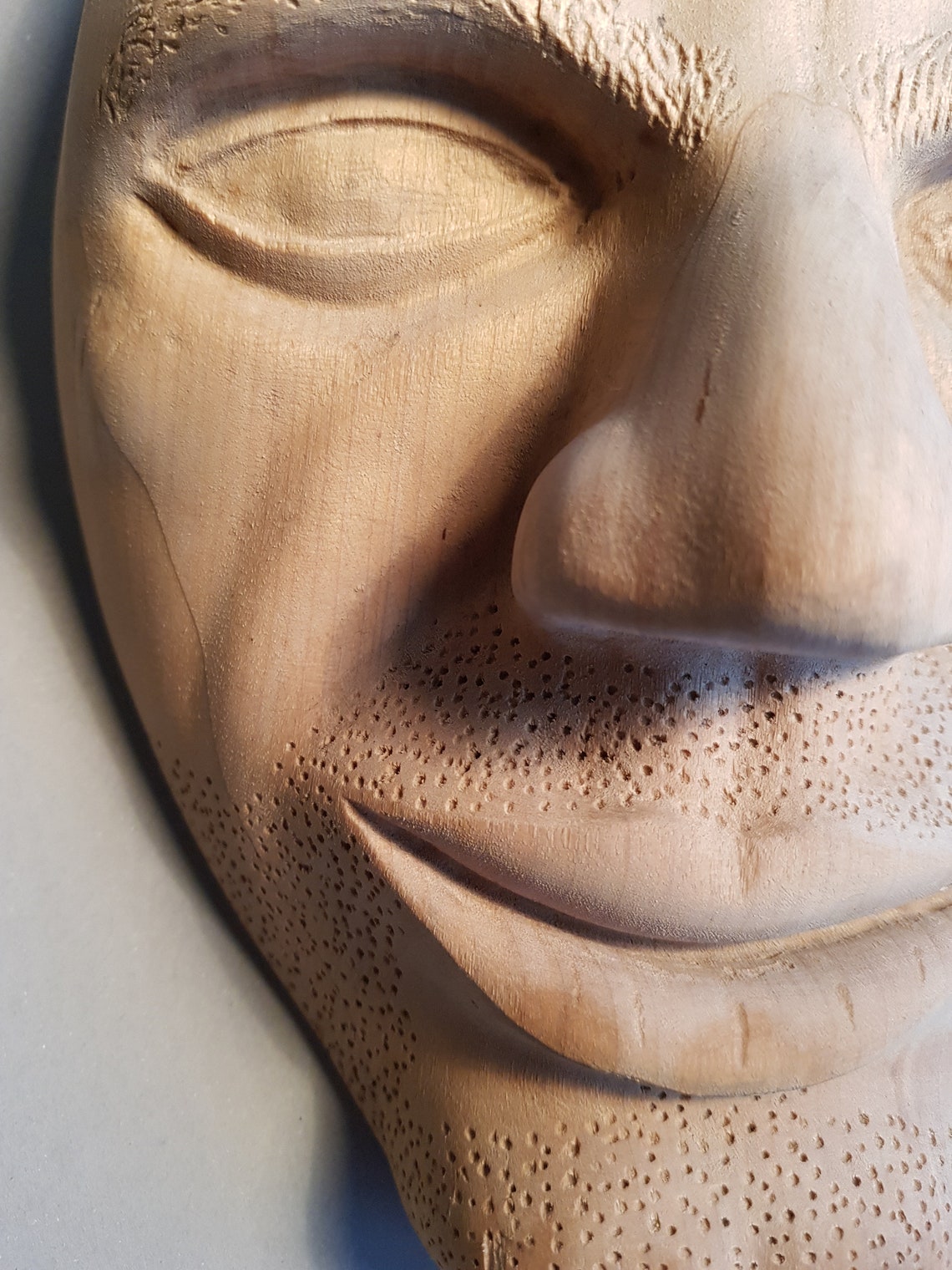 Wooden Carved Mask. Genghis Khan Wooden Mask. Hand Made Wooden Mask. - Etsy