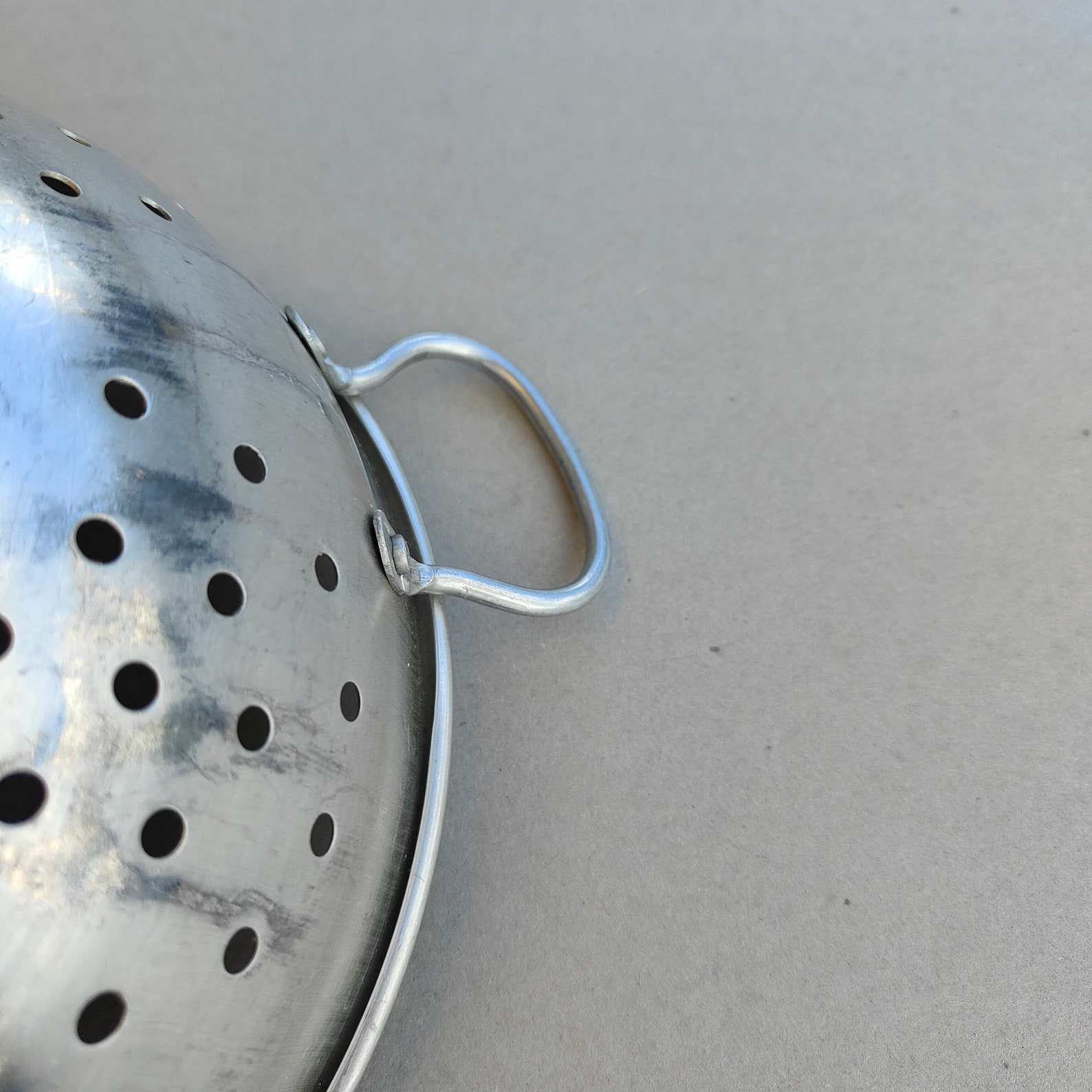 Vintage French Aluminum Colander/strainer/midcentury Kitchen Strainer ...