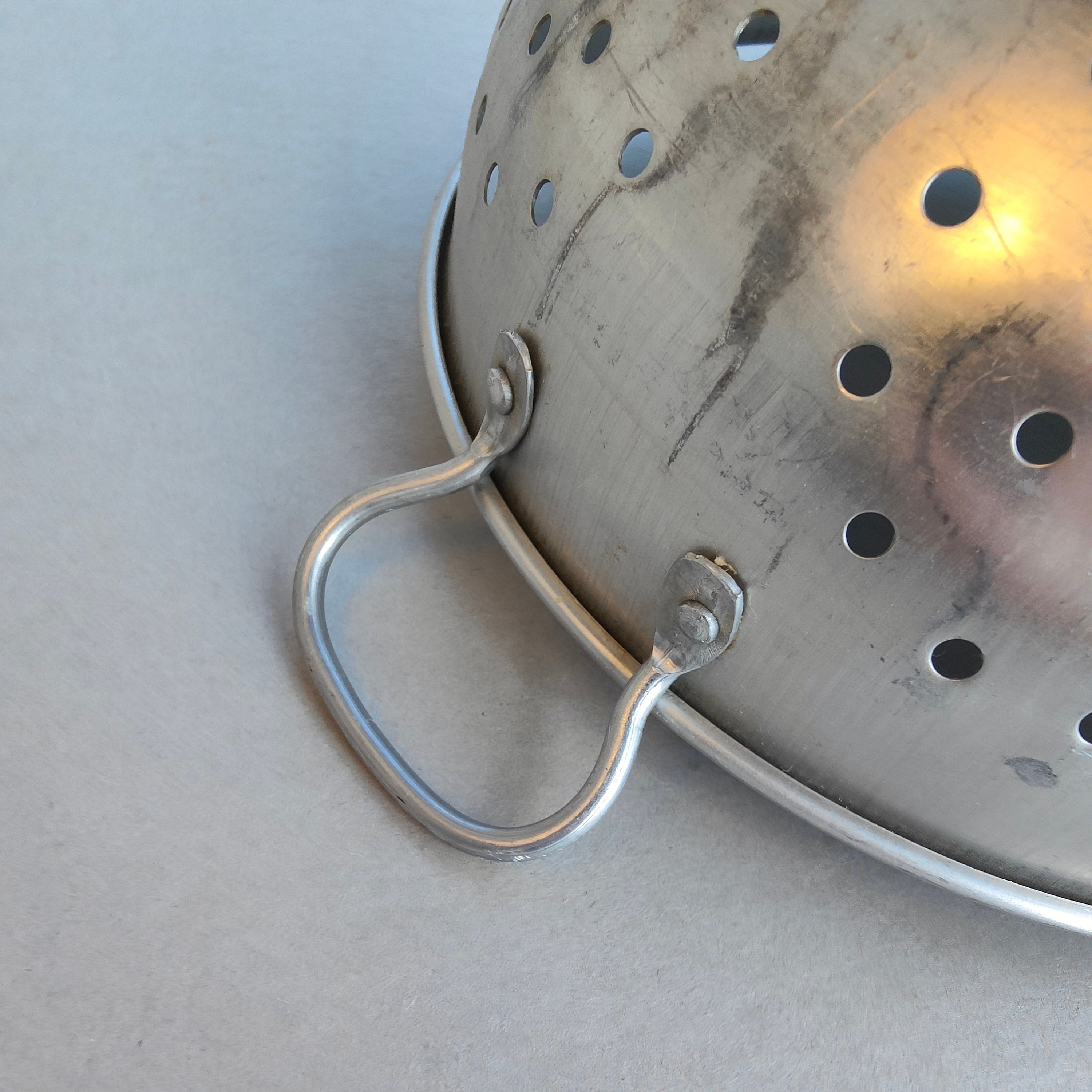 Vintage French Aluminum Colander/strainer/midcentury Kitchen Strainer ...