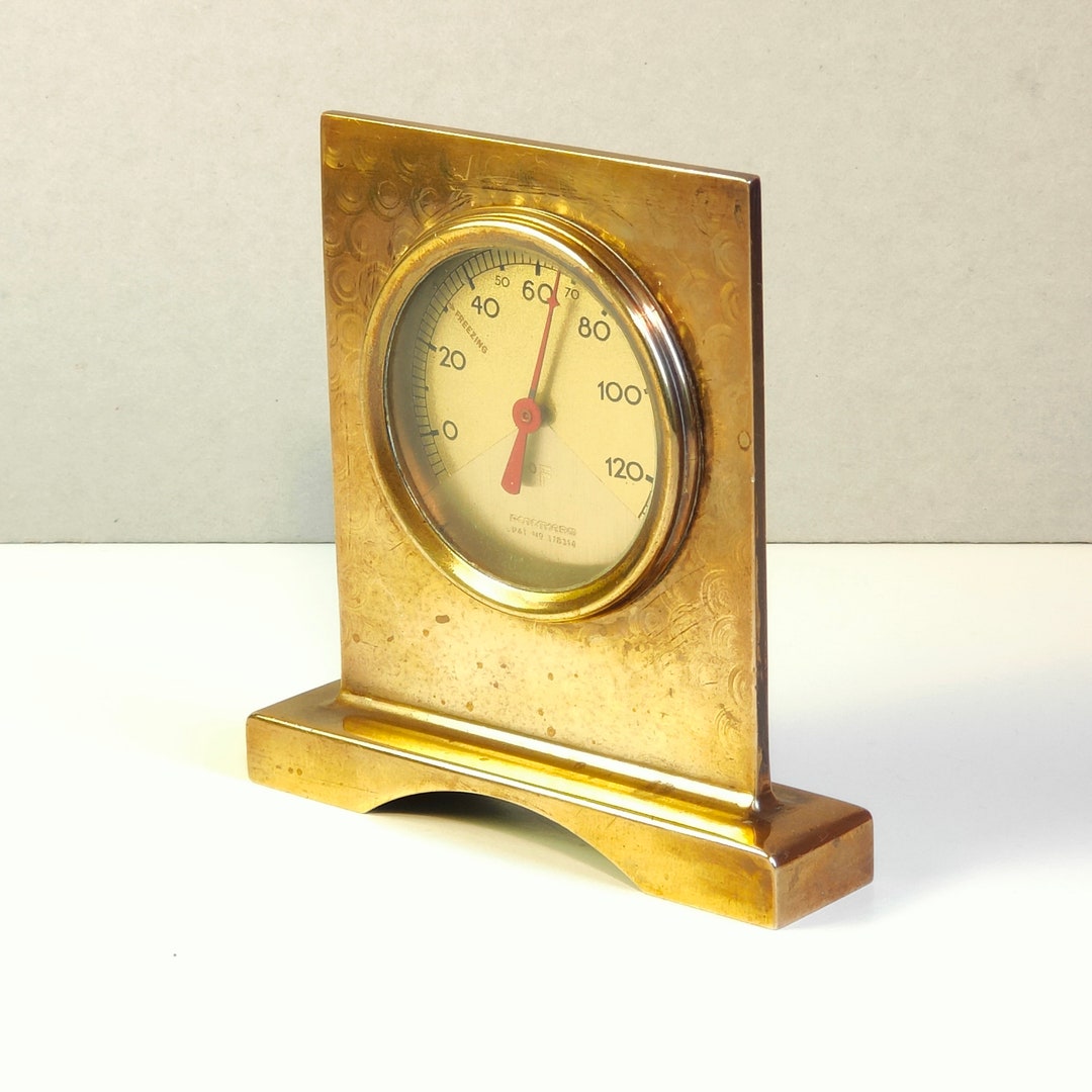Vintage Thermometer Rototherm / Brass / Desktop / Patent N 378314 ...