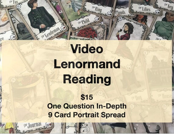 Lenormand Portrait Box Spread Tarot Reading - Etsy